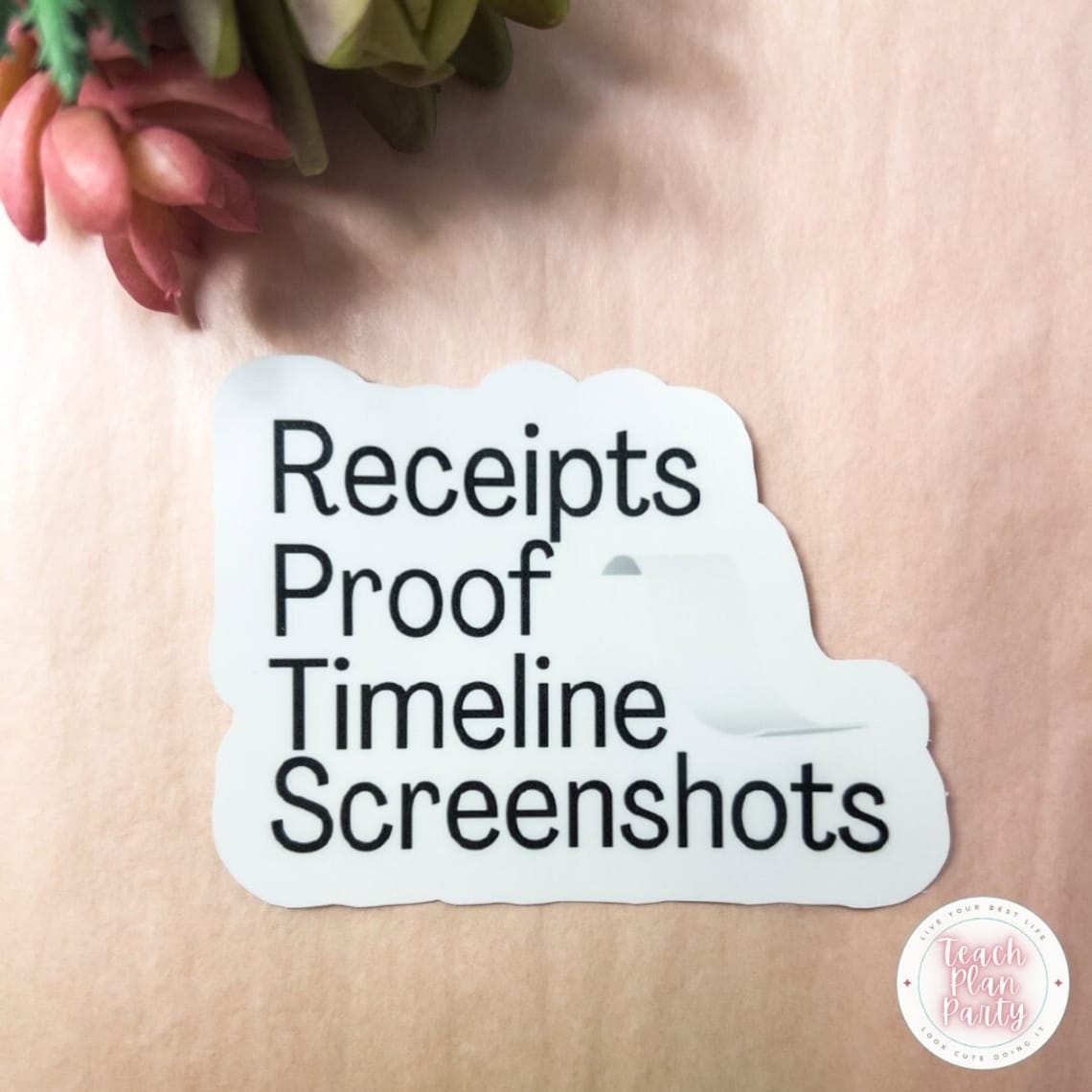 Receipts, Proof, Timeline, Screenshots Sticker, Heather Gay Decal ...