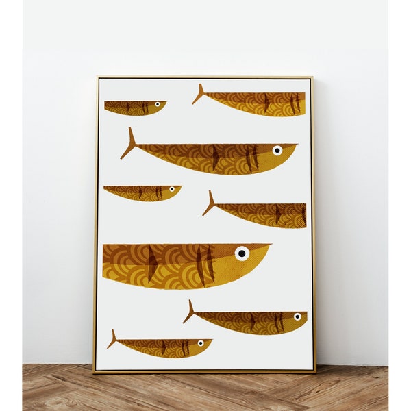 Mid Century Fish - Etsy