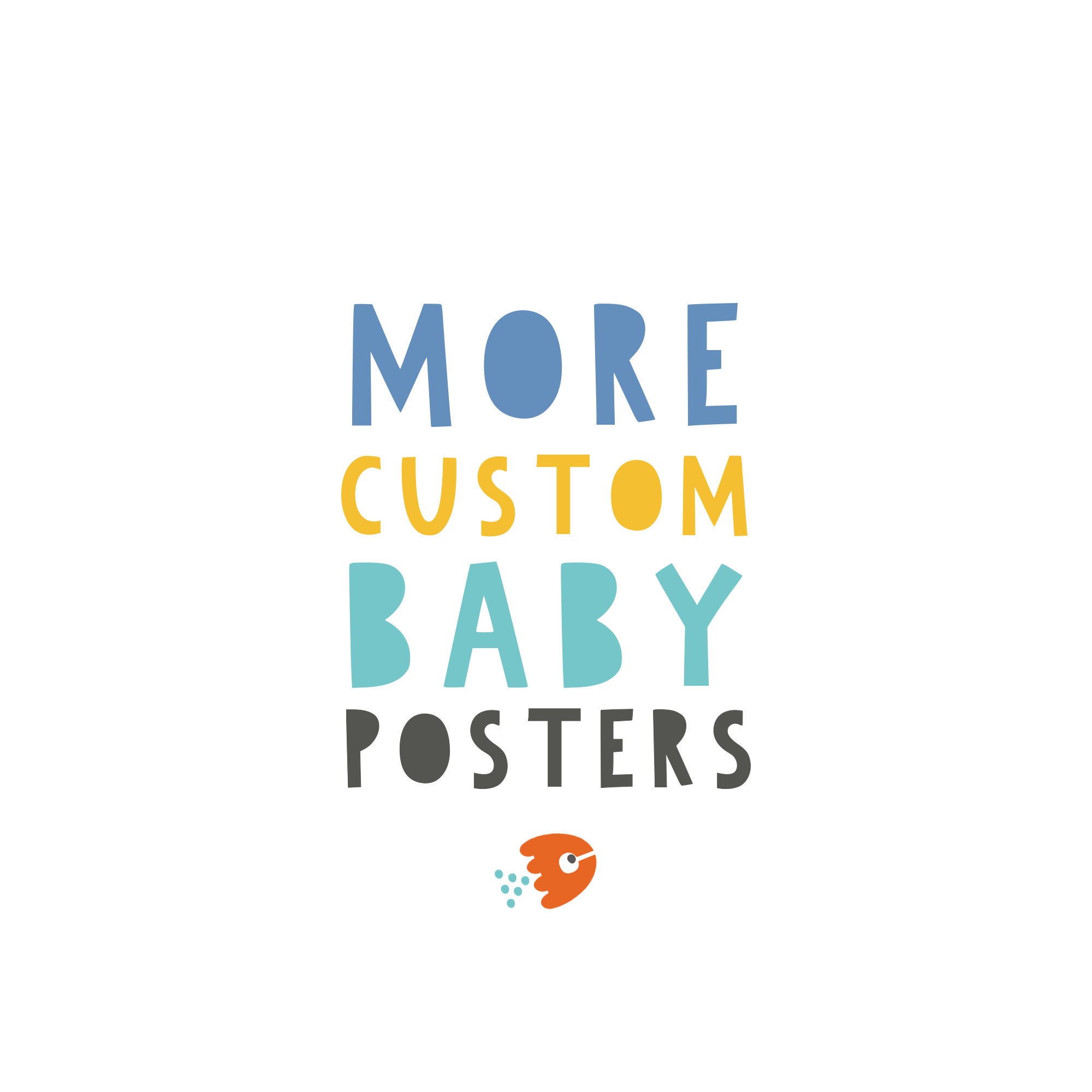 Custom nursery poster New Baby Gift Cute personalized | Etsy