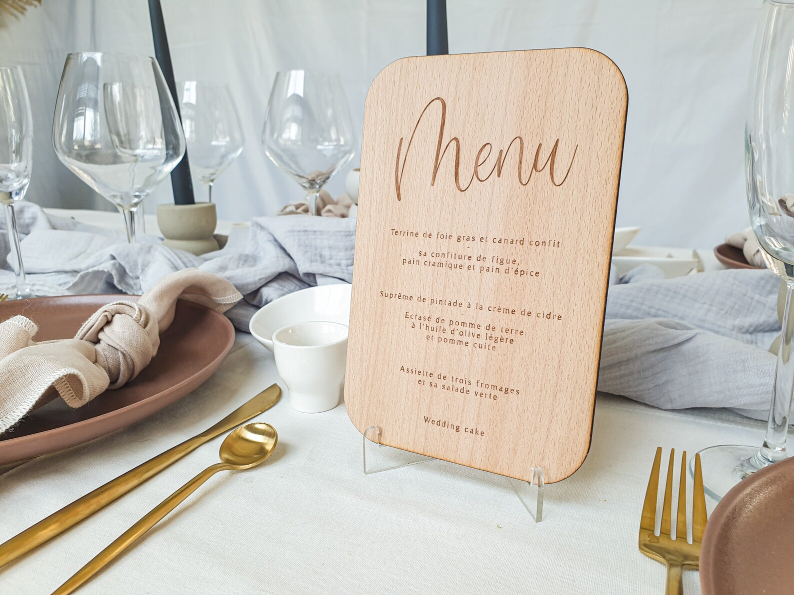 Wooden Menu Wedding Signage, Wood Wedding Menu Signs, Wedding Menu ...