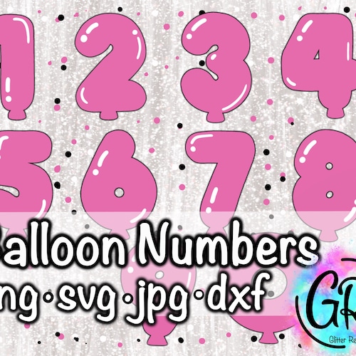 Balloon Svg Birthday Balloons Cut File Svg Svg Dxf | Etsy