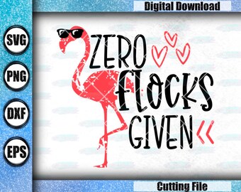 Zero Flocks Given Svg - Etsy