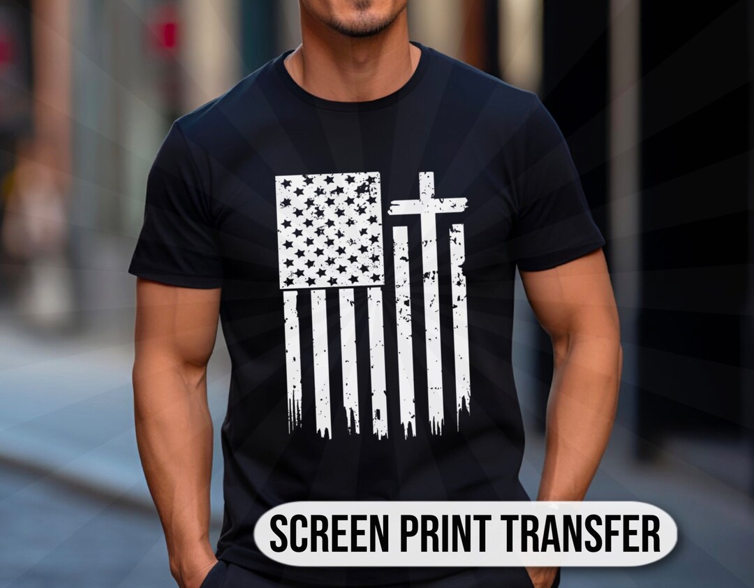 Ready to Press| Cross Flag| American Flag| Ready to Make| Patriotic ...