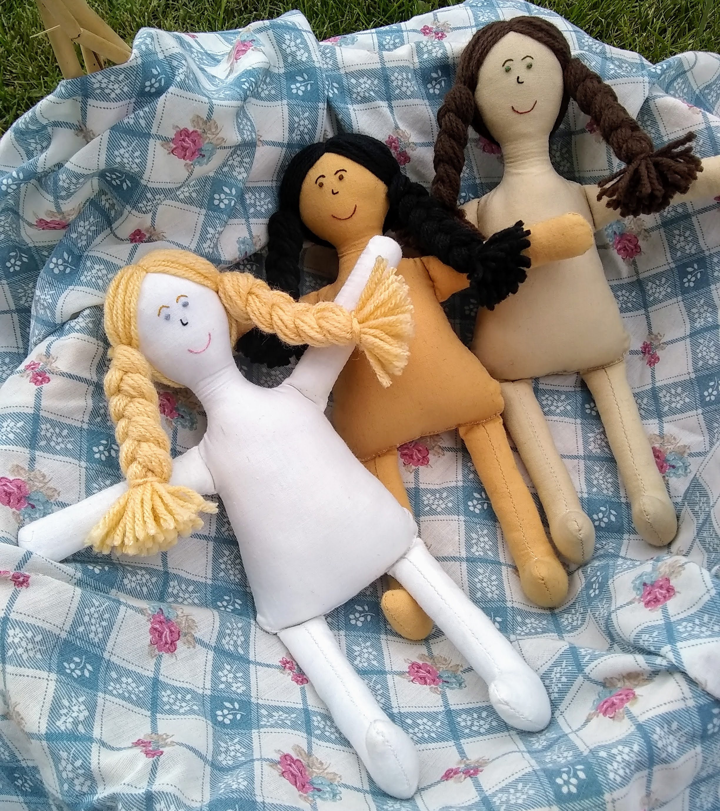 Rag Doll Pattern, PDF Download, Old-fashioned Doll, Laura Ingalls Doll ...