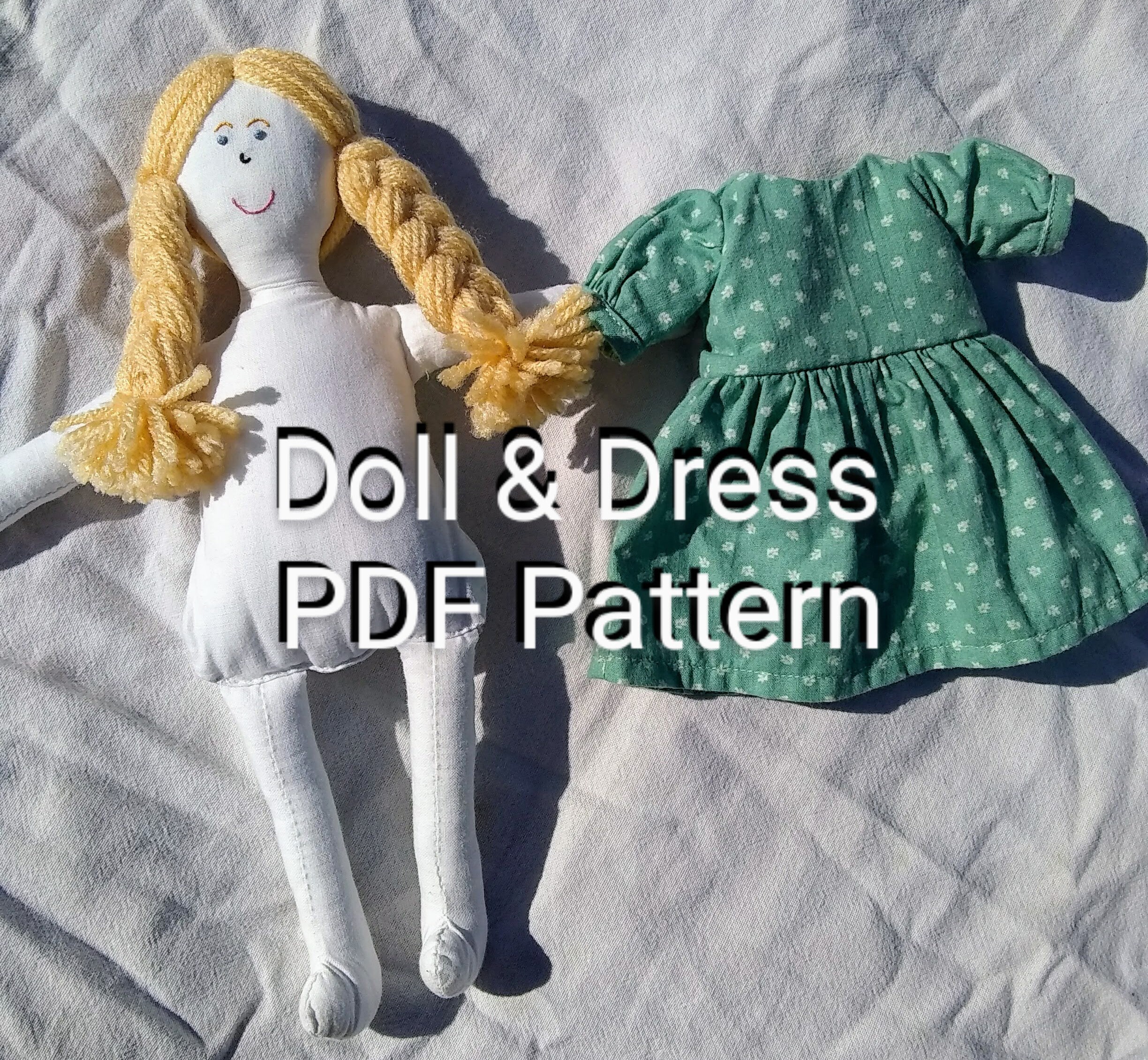 Doll Pattern, Doll Dress Pattern, Pioneer Doll Pattern, Rag Doll ...