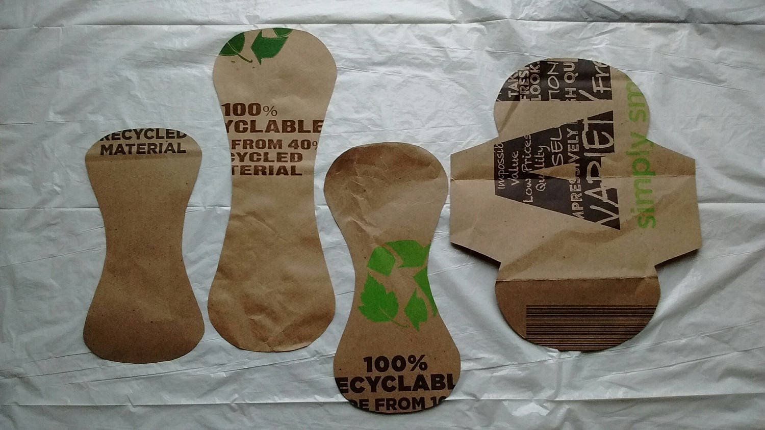 Cloth Pad Pattern, 5 Sizes, Paper, Tangible, Sewing Instructions ...