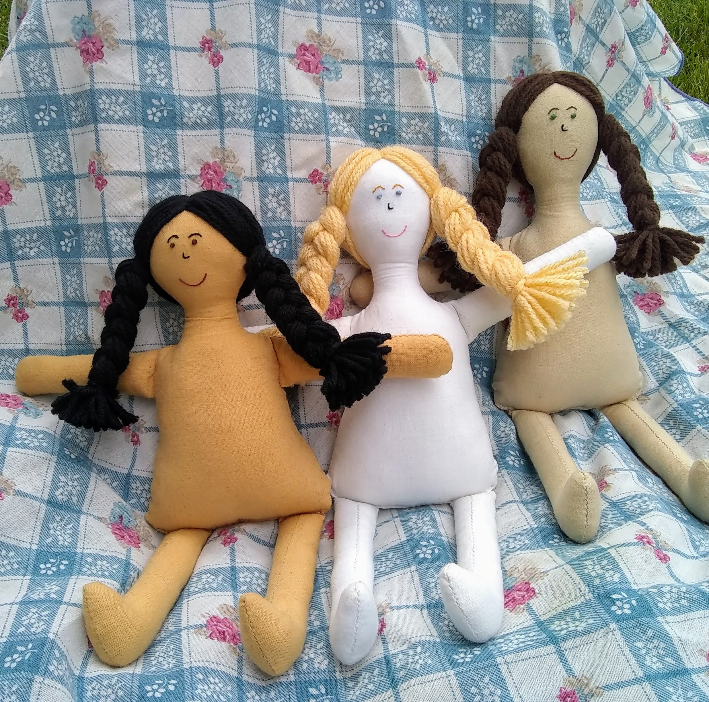 Rag Doll Pattern, PDF Download, Old-fashioned Doll, Laura Ingalls Doll ...