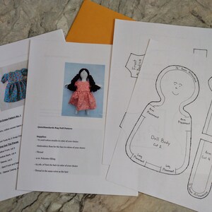 Doll Pattern, Doll Dress Pattern, Pioneer Doll Pattern, Rag Doll ...