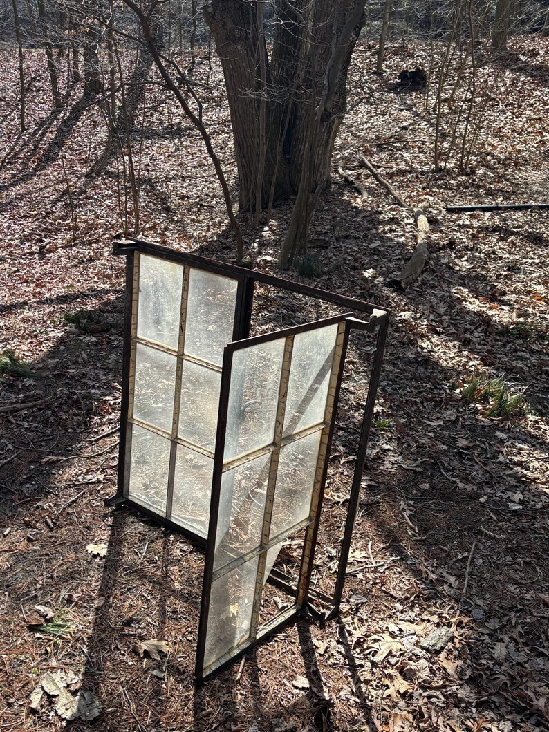 Lot of Vintage Cast Iron Windows (11 Sections) - Etsy
