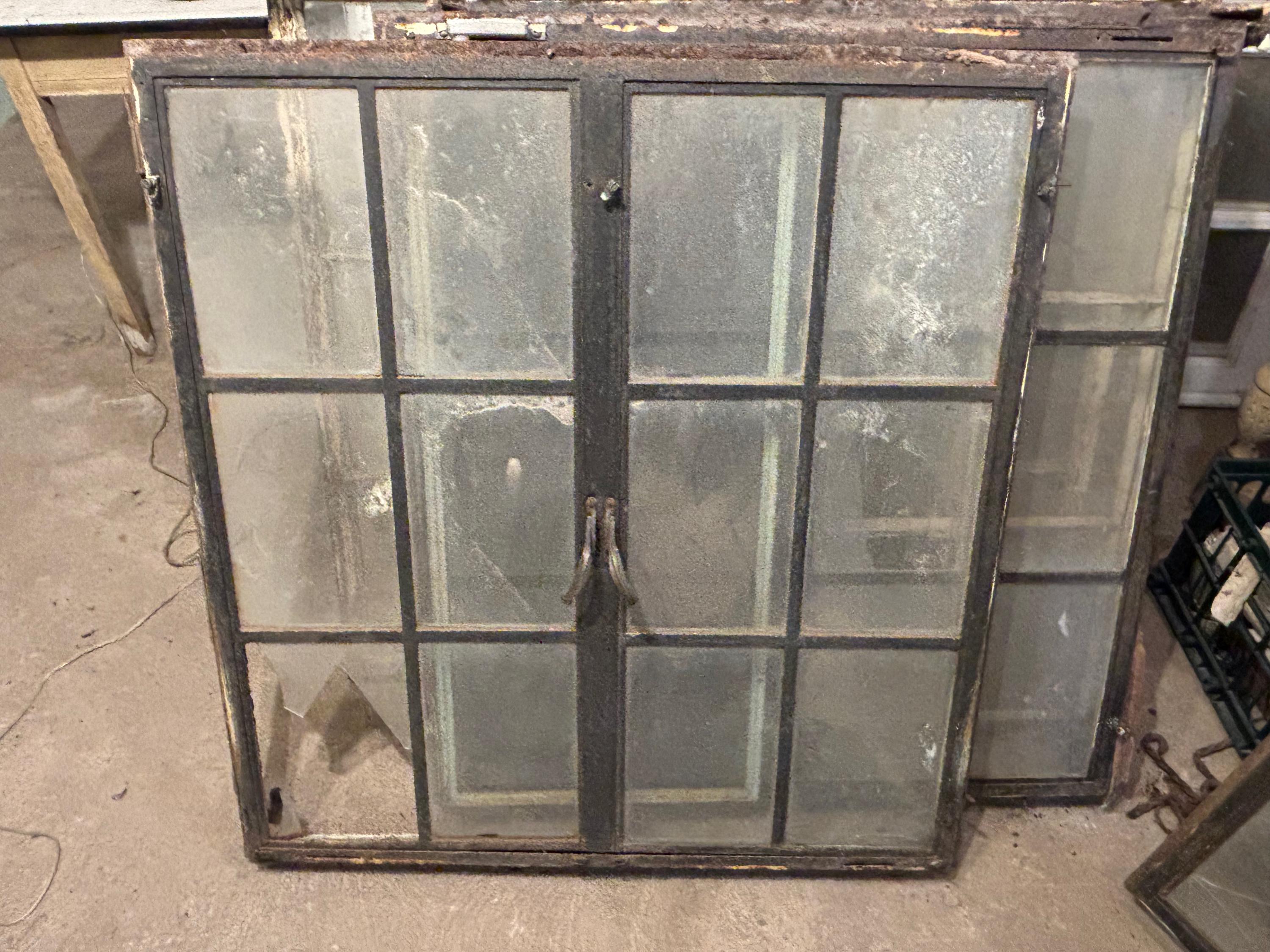 Lot of Vintage Cast Iron Windows (11 Sections) - Etsy
