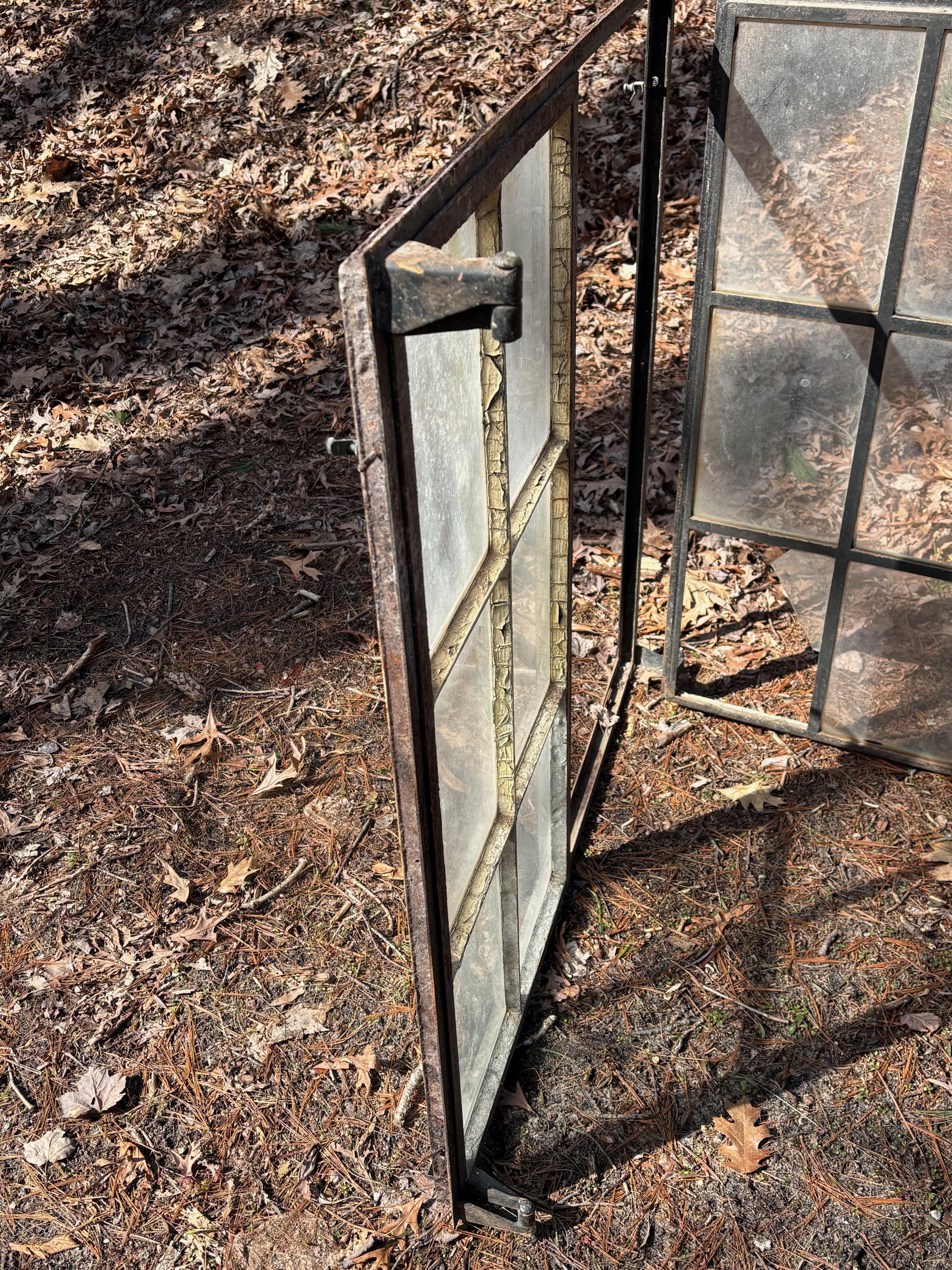 Lot of Vintage Cast Iron Windows (11 Sections) - Etsy