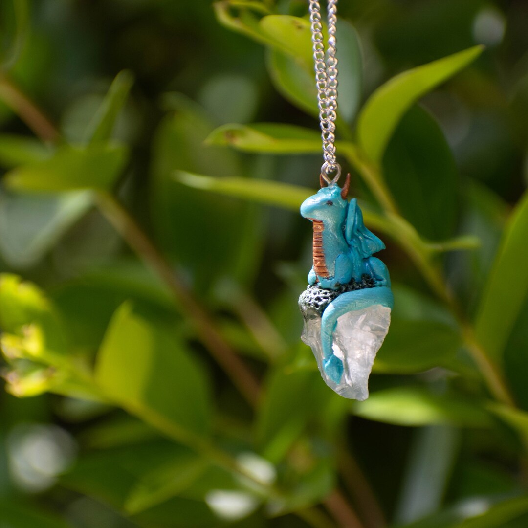 Crystal Dragon Necklace - Etsy