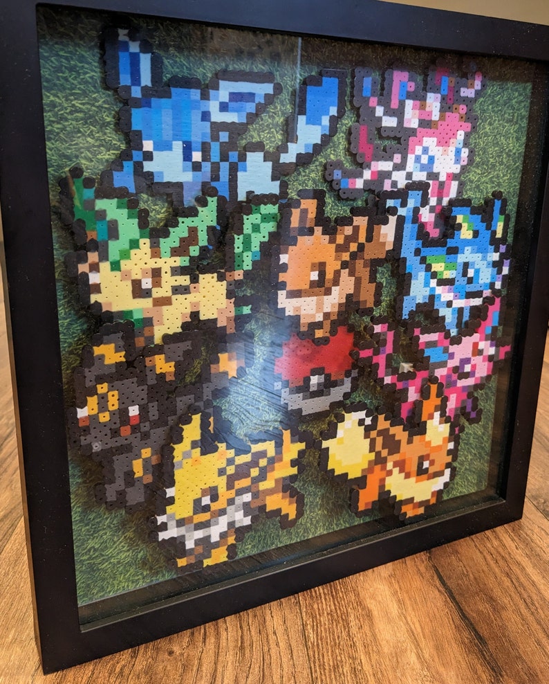 Eevee's Eeveelutions 2.5D Shadow Box - Etsy
