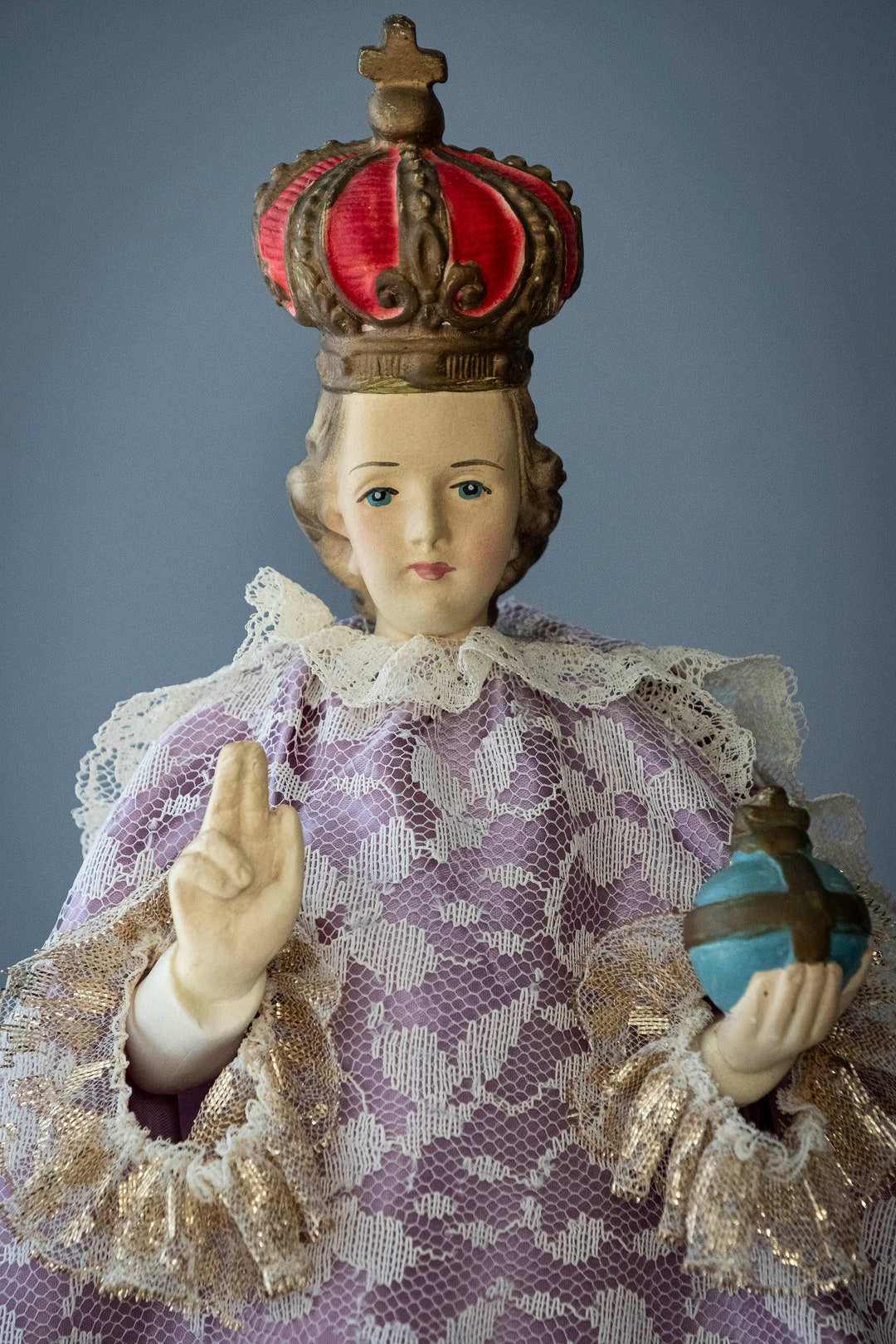 Stunning Vintage Roman Art Co Robia Ware 15" Religious Statue Jesus ...