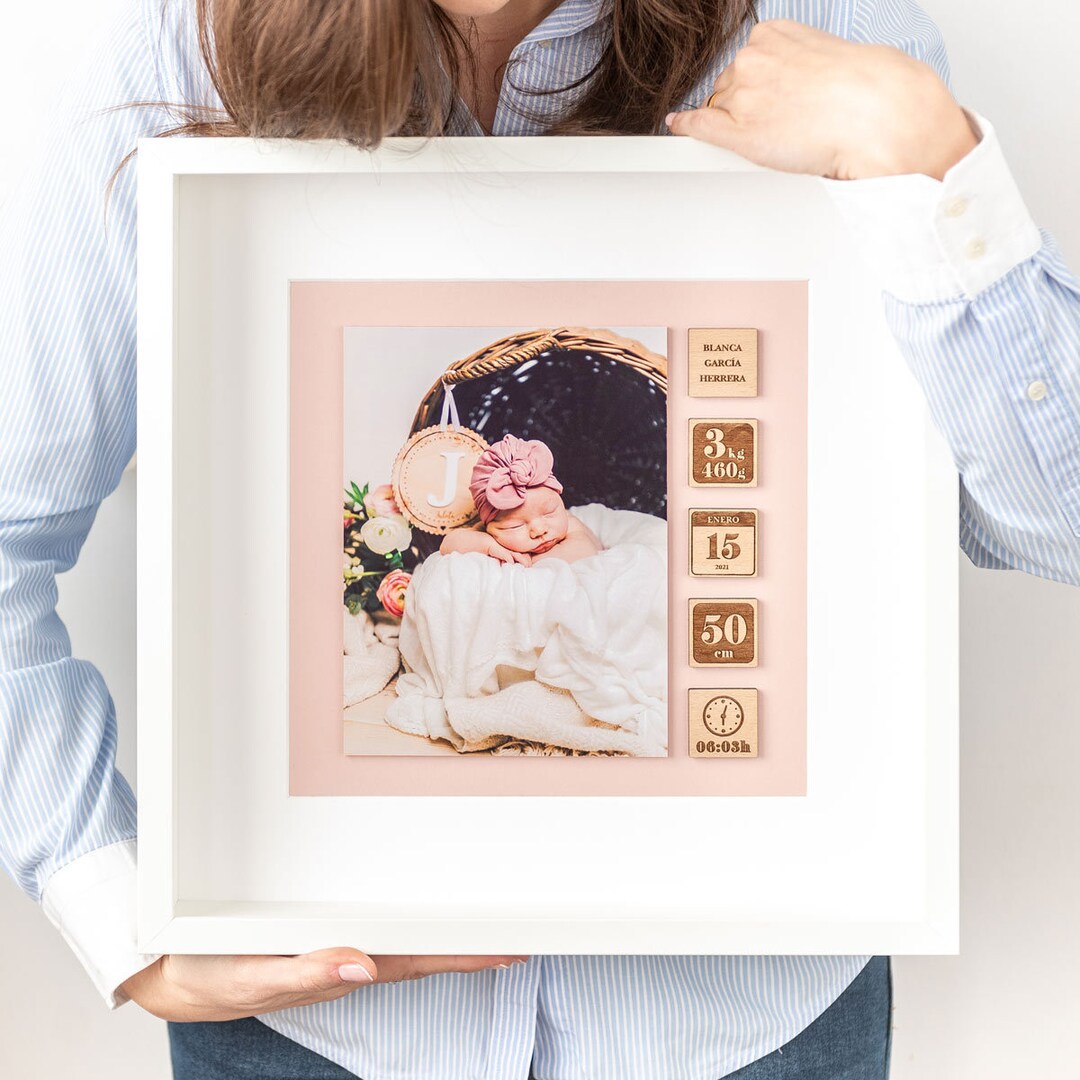 Customizable Photo Frame “BIRTH” - Etsy