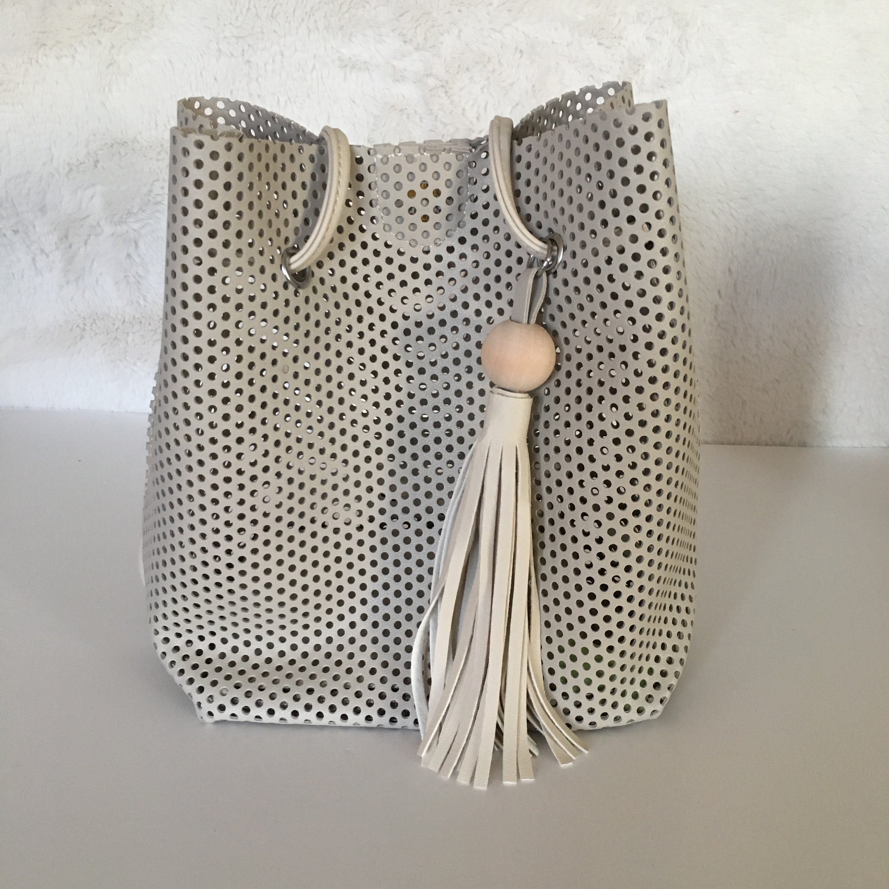 Perforated bucket bag and purse | Etsy