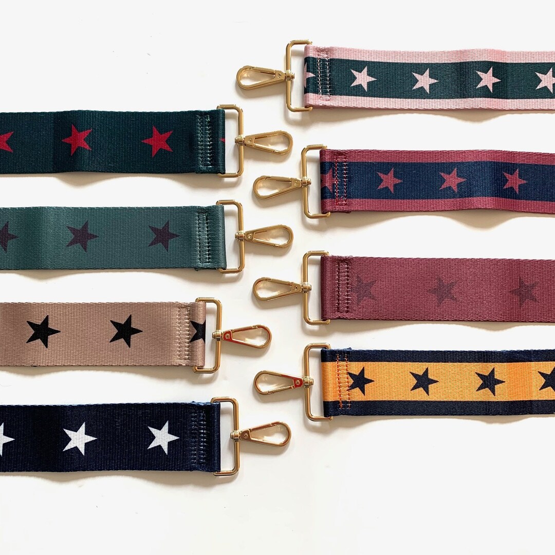 Star Bag Straps - Gold Metal - Bag Strap - STAR Designs Fabric Straps ...
