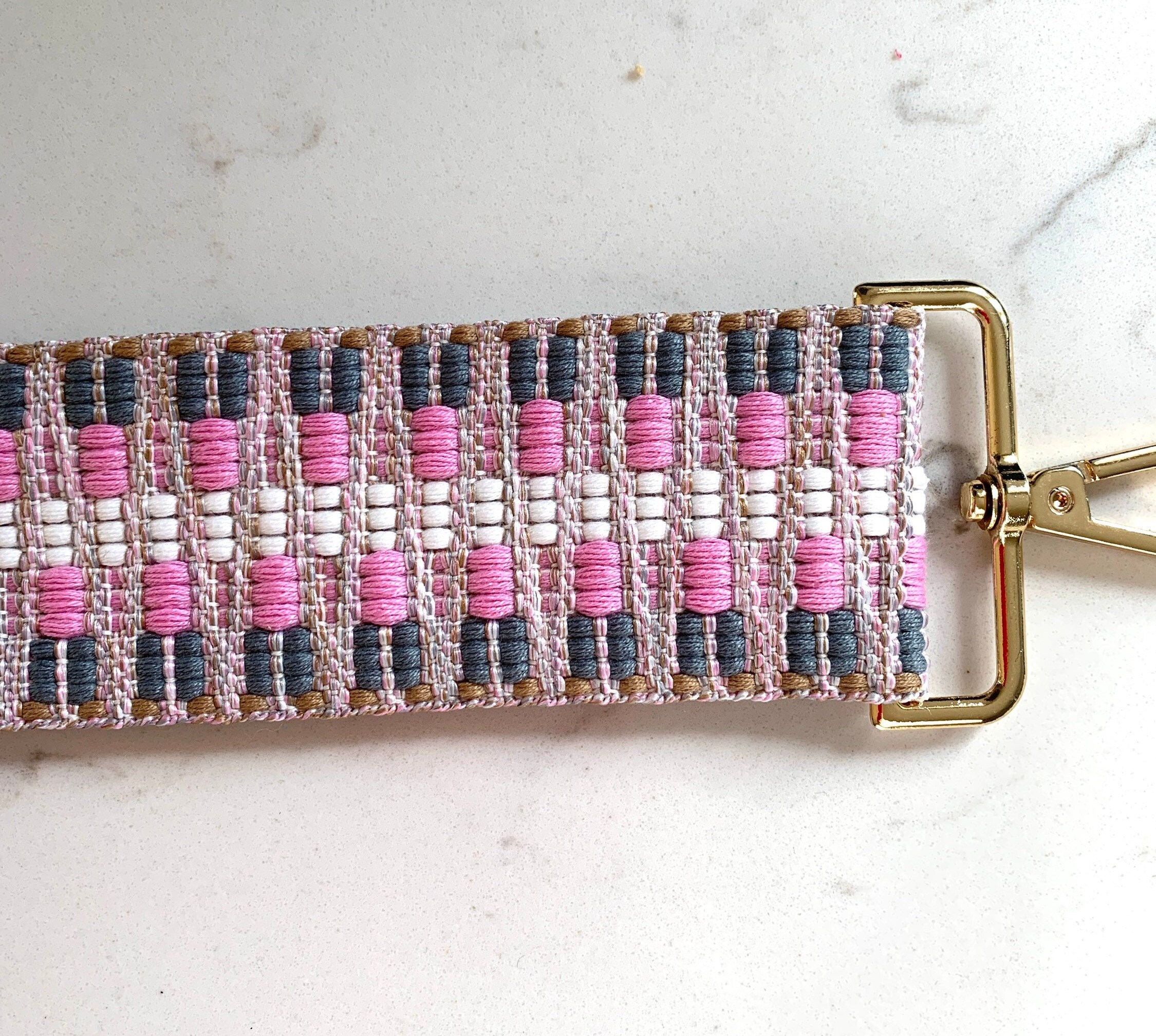 Long Bag Strap Striped Style Fabric Straps to Change Your | Etsy UK