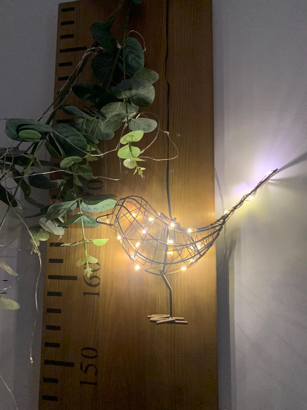 Robin - Wire Garden Robin, Garden Gift, Garden Present, Hanging LED ...