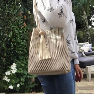 Perforated Bucket Bag and Purse - Etsy