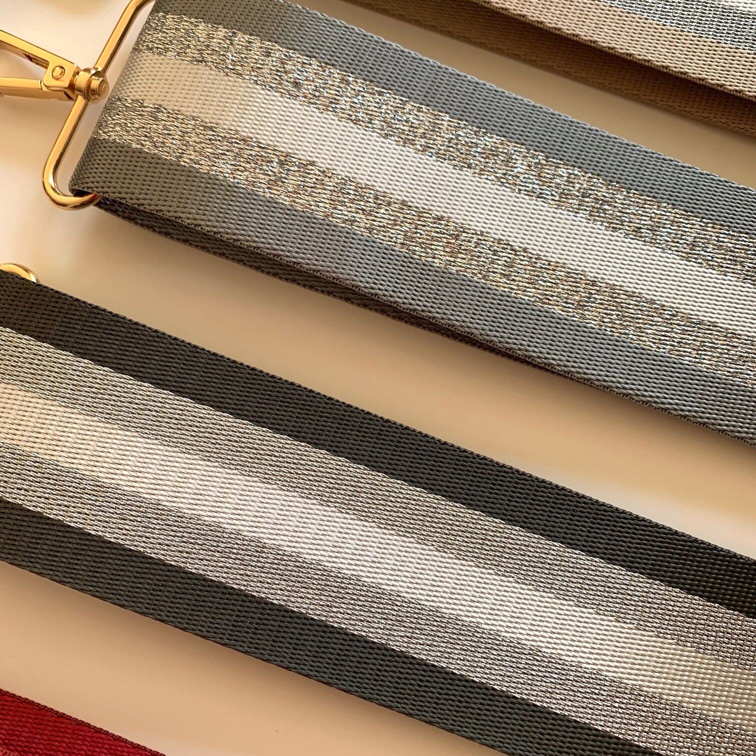 Bag strap striped fabric straps to change your bag. Guitar | Etsy