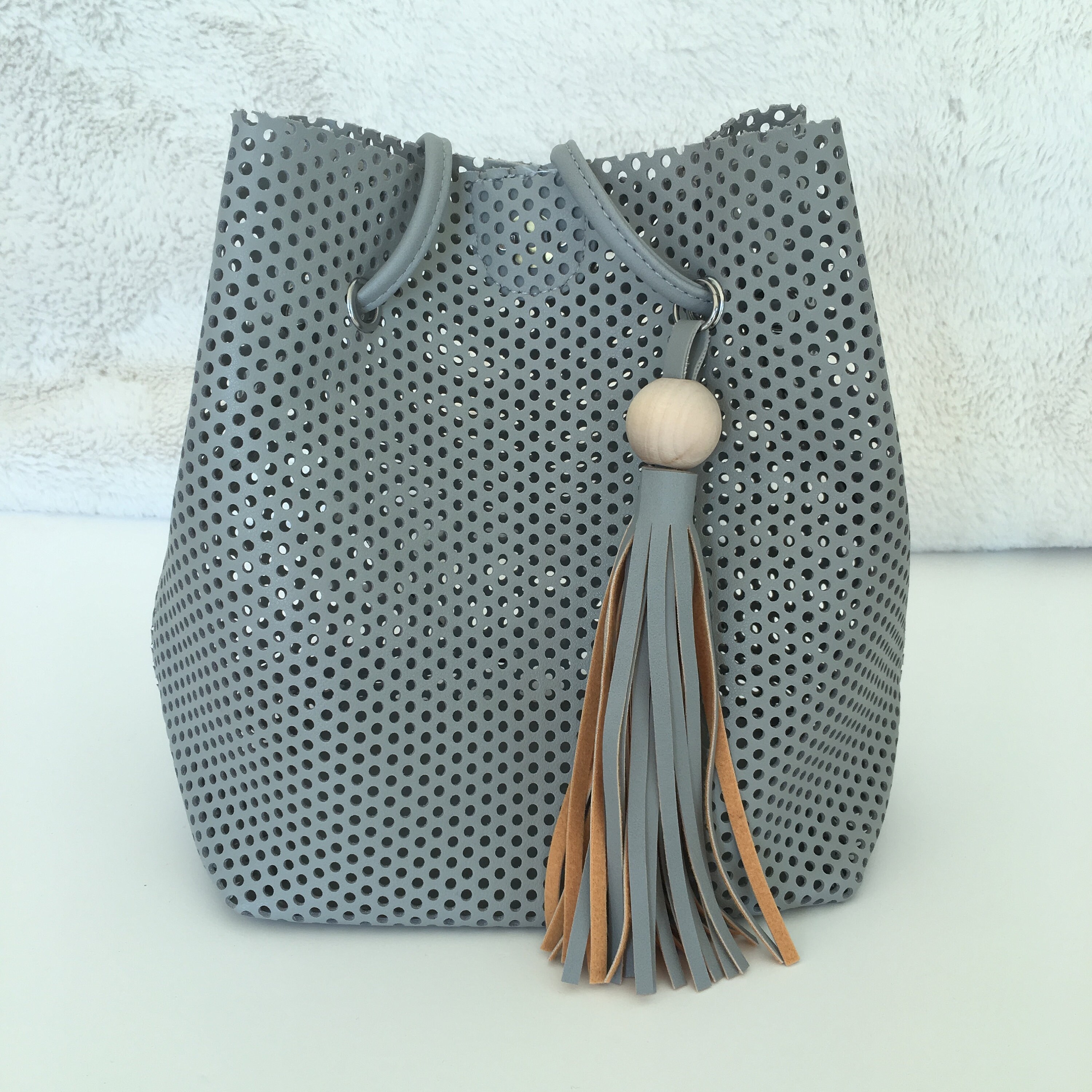 Perforated bucket bag and purse | Etsy