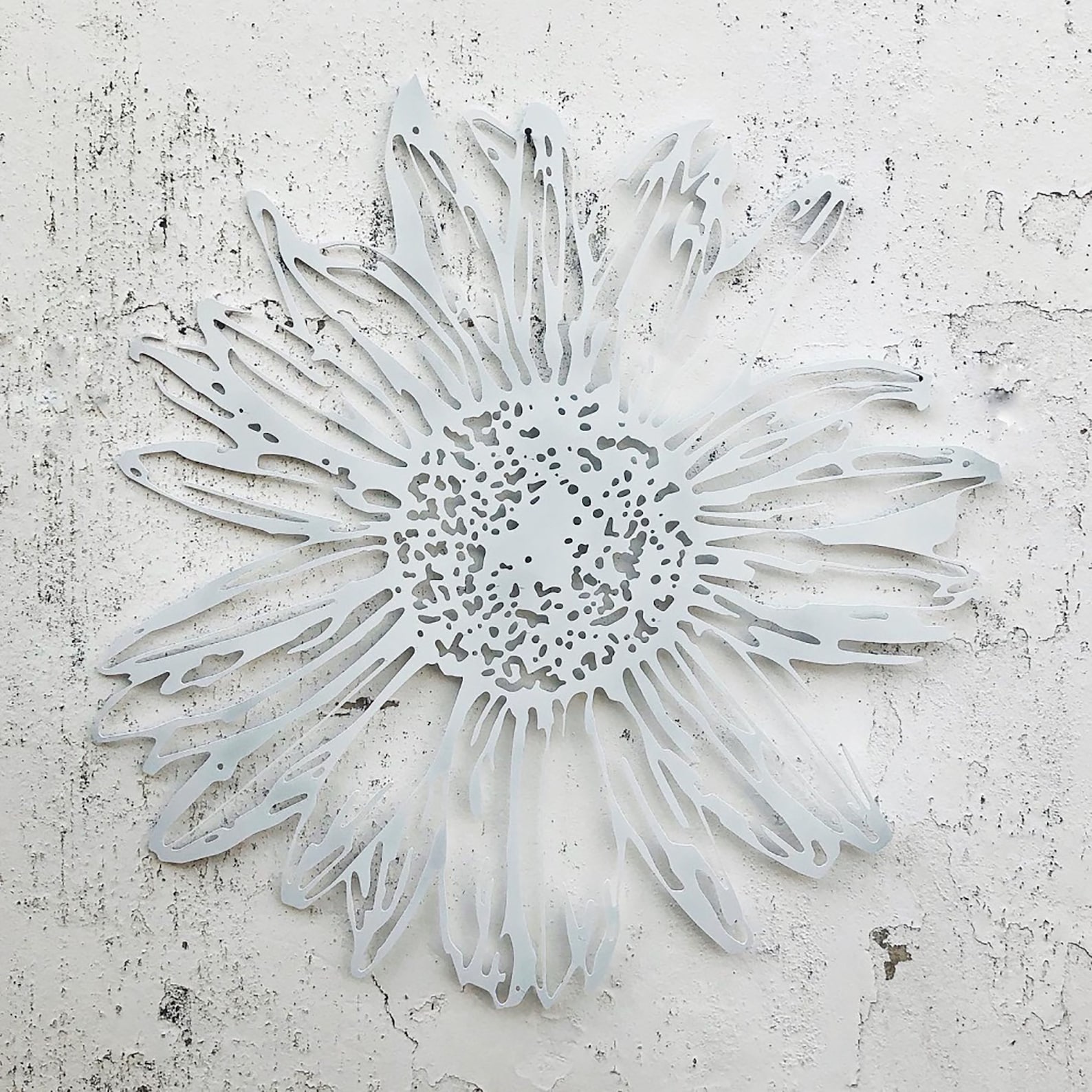 2D Metal Wall Art Daisy Flower Wall Sculpture Flower Wall - Etsy