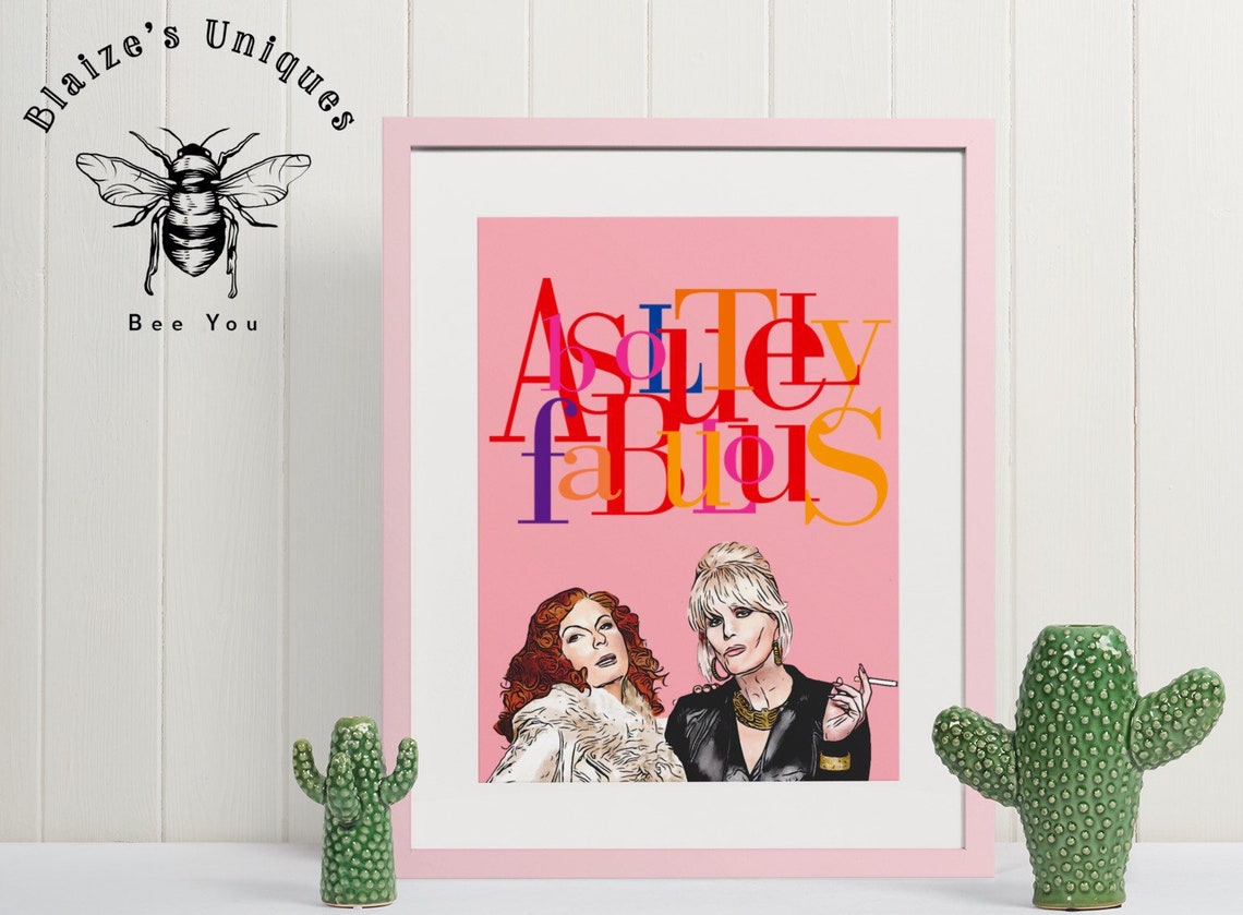 Absolutely Fabulous print Ab Fab print Ab Fab Art digital | Etsy