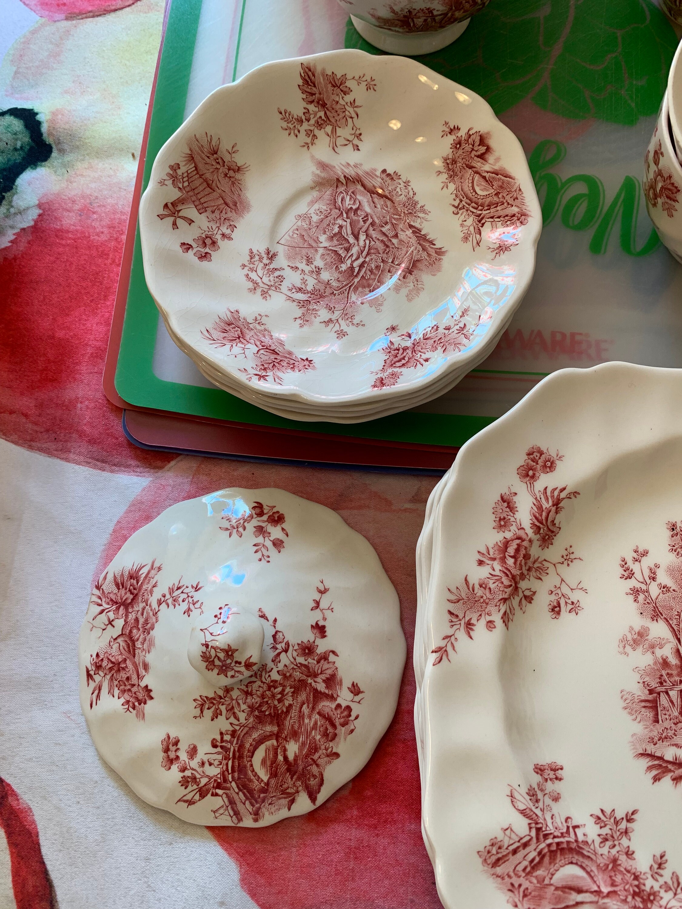 Johnson Bros. Pastorale Toile De Jouy-20 PIECES China Set ENGLAND-PAT ...