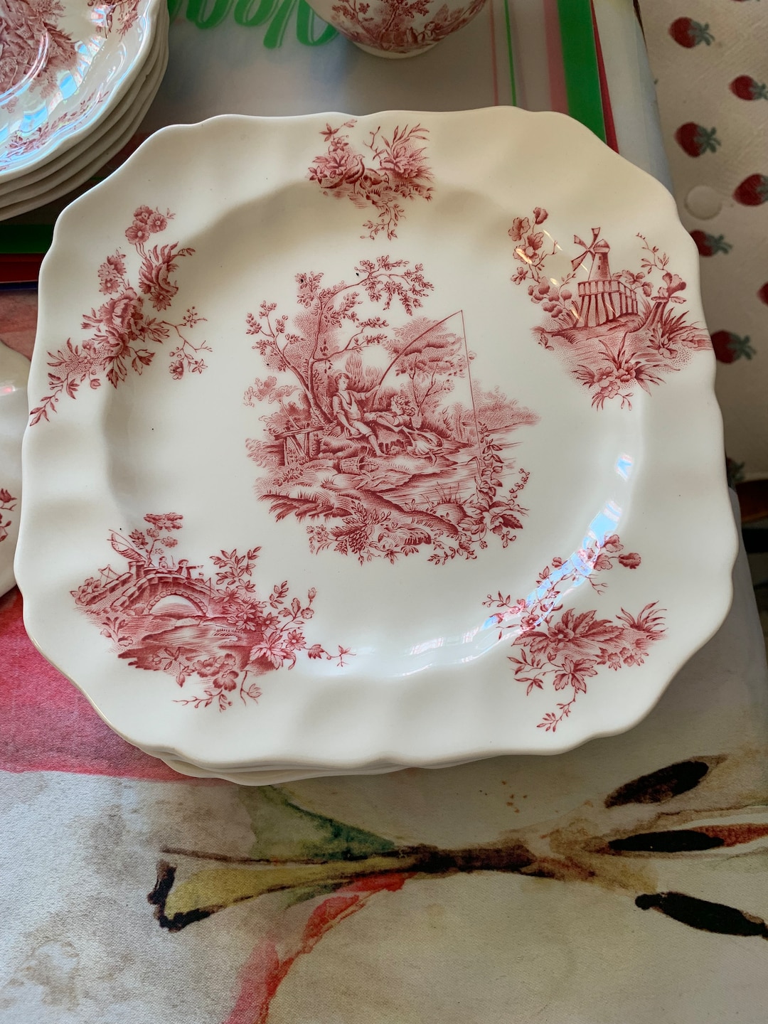 Johnson Bros. Pastorale Toile De Jouy-20 PIECES China Set ENGLAND-PAT ...