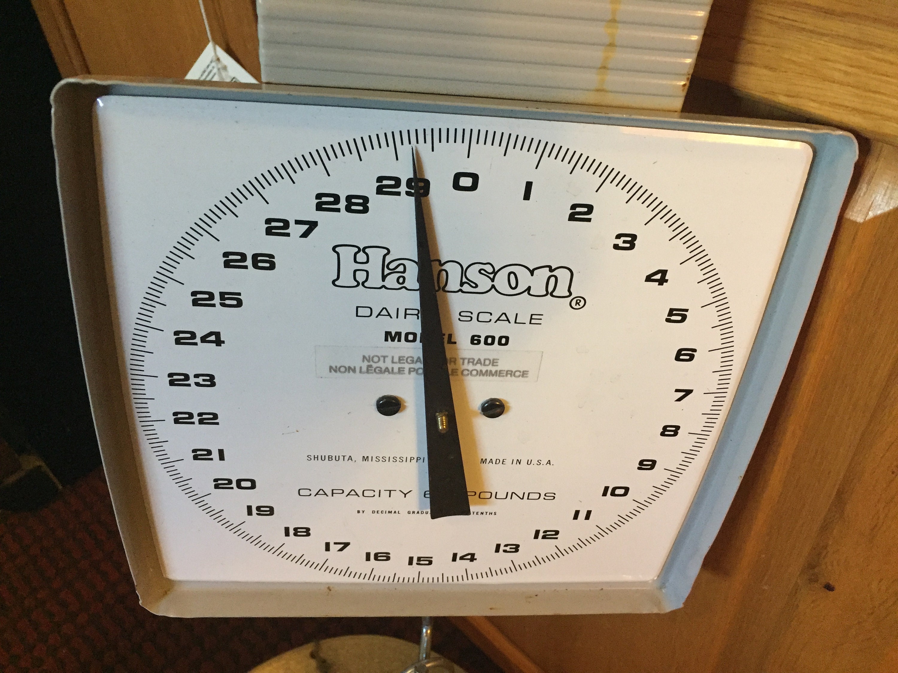 Vintage Galvanized Hanson Dairy Scale Model 600 - Farmhouse Decor - Etsy