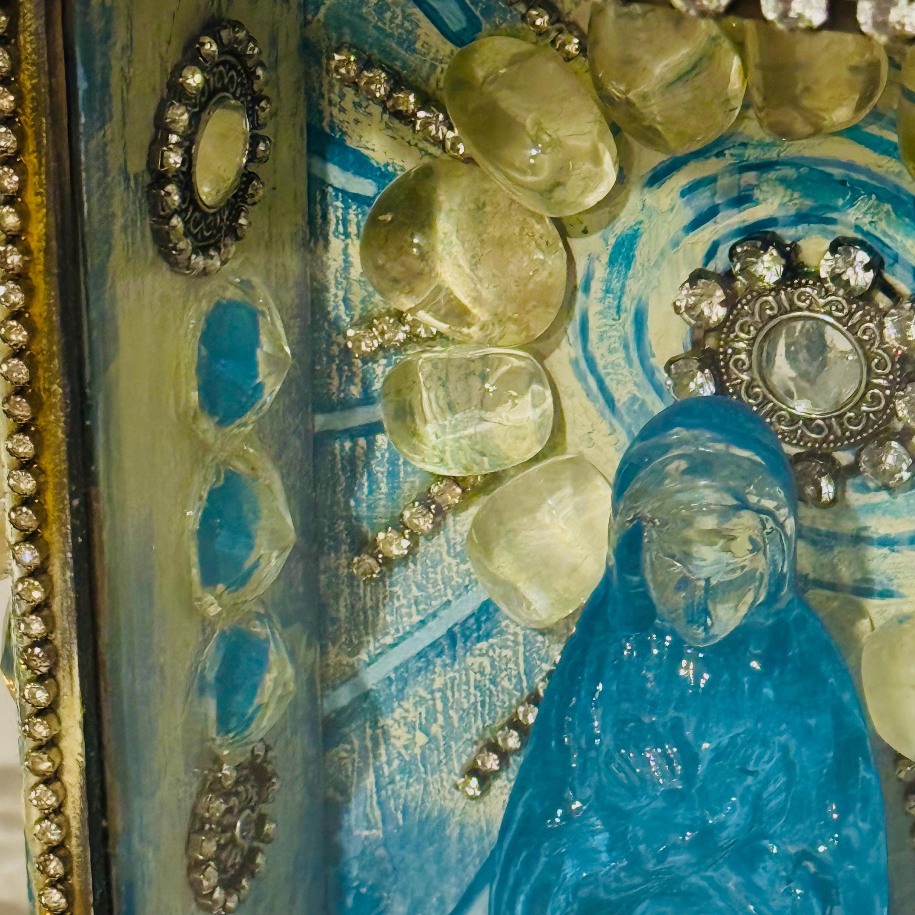 Crystal Grotto of the Blessed Mother Devotional Shrine Shadow Box ...