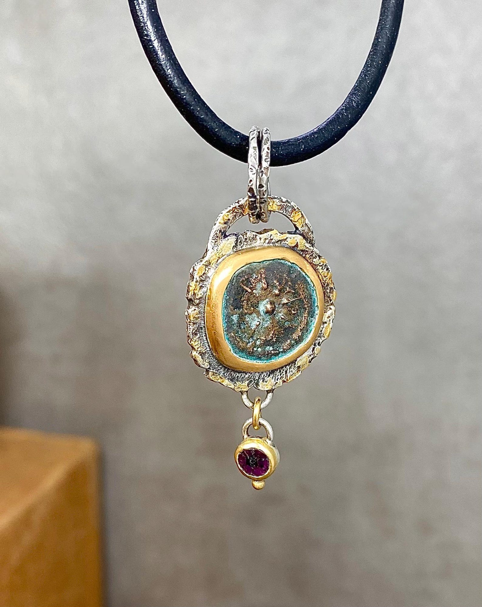 Ancient Widow’s Mite Coin Pendant - Etsy