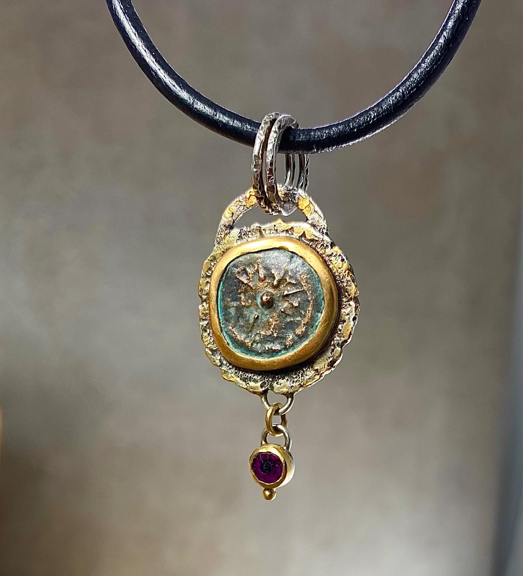 Ancient Widow’s Mite Coin Pendant - Etsy