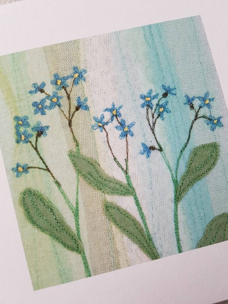 Forget-me-not greeting card | Etsy