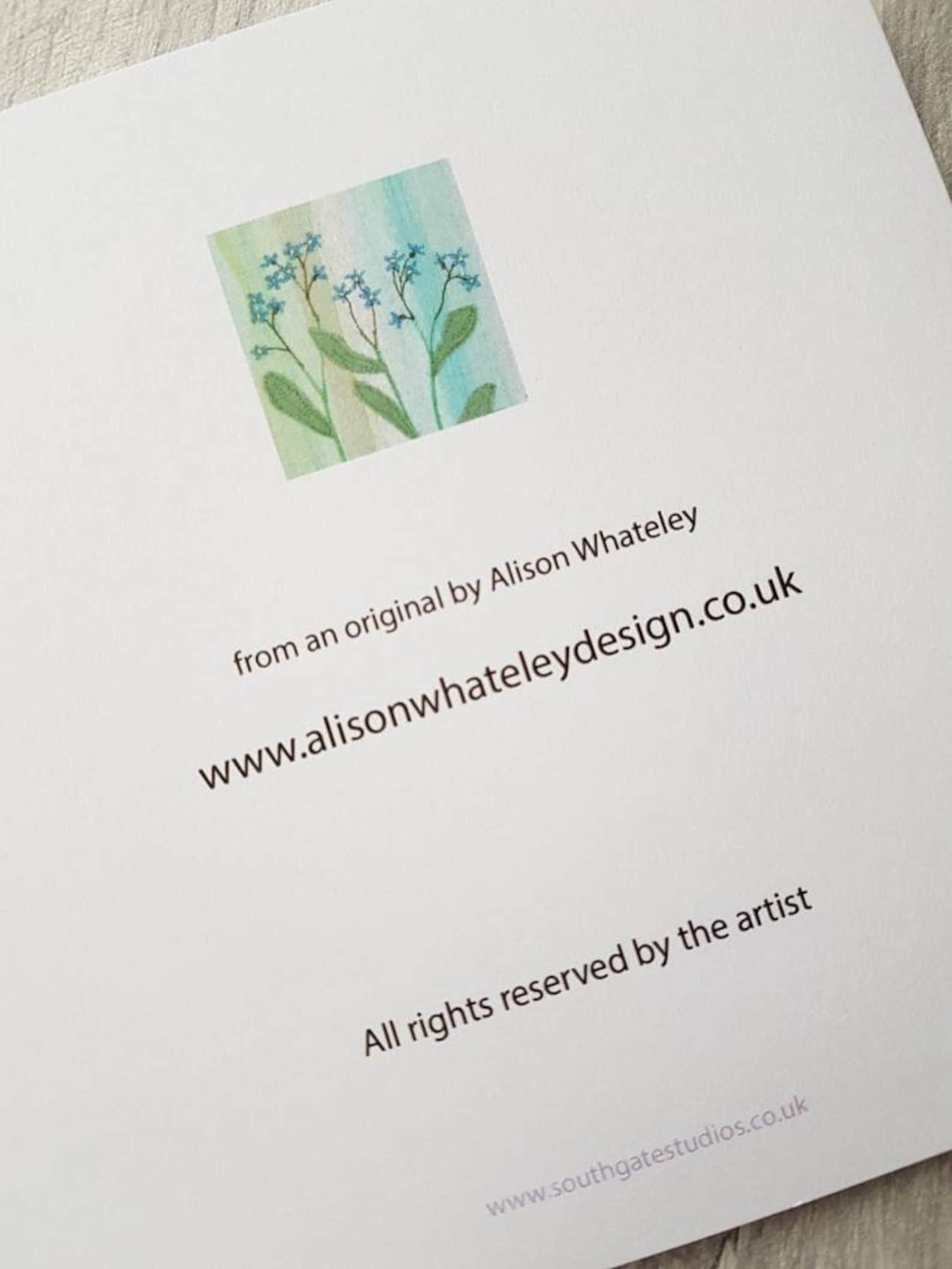 Forget-me-not Greeting Card - Etsy UK