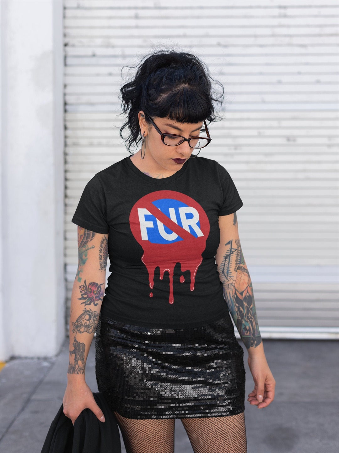 Women's Anti Fur T-shirt, Vegan T-shirt, Anti Fur, Fur is Dead, Vegan ...