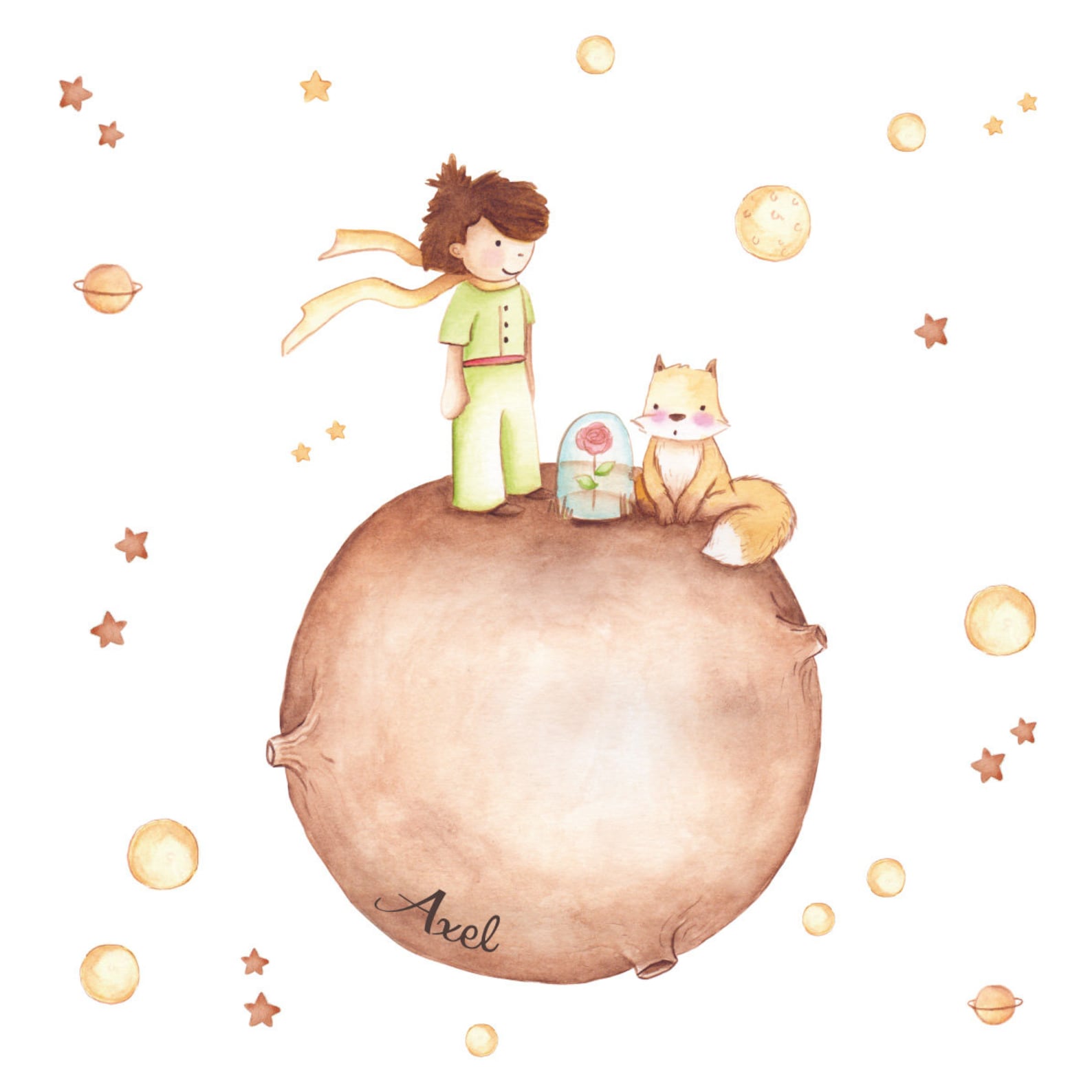 The Little Prince Wall Decal. Wall Sticker Little Prince. Nursery Wall ...