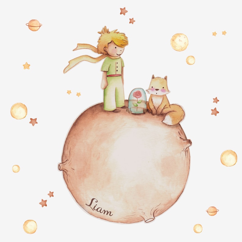 The Little Prince Wall Decal. Wall Sticker Little Prince. - Etsy