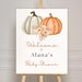 Fall Floral Pumpkin Baby Shower Welcome Sign Editable Digital Download ...