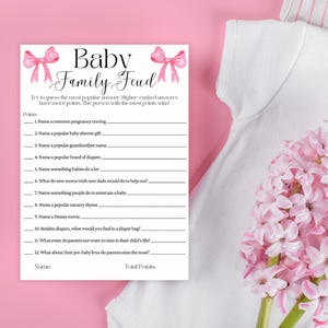 Baby Shower Family Feud Game, Baby Girl Shower Game, Baby Boy Shower ...