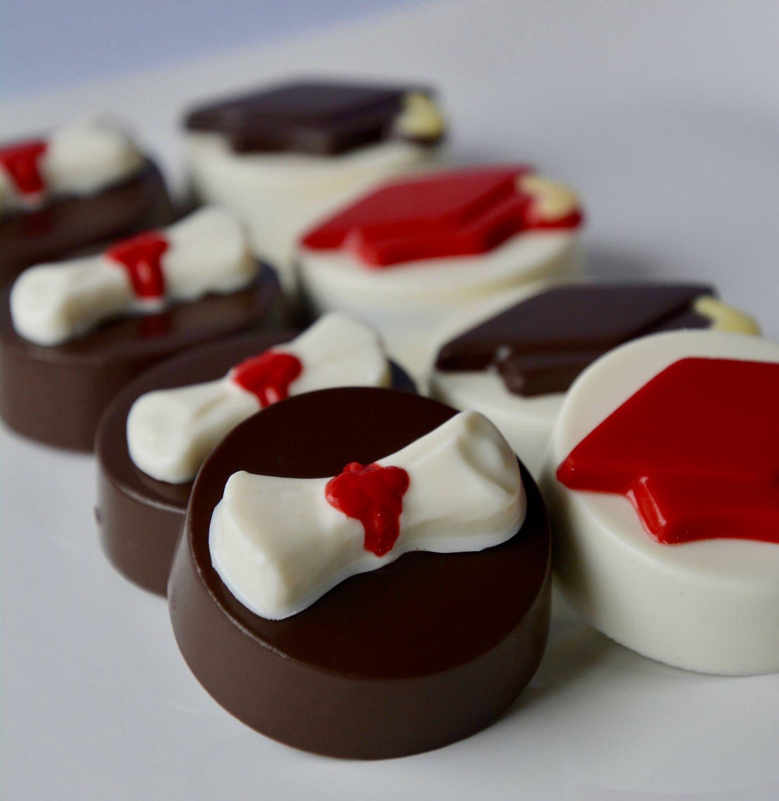 Chocolate Graduation Cookies (12), Graduation Chocolate Cookie, Diploma ...