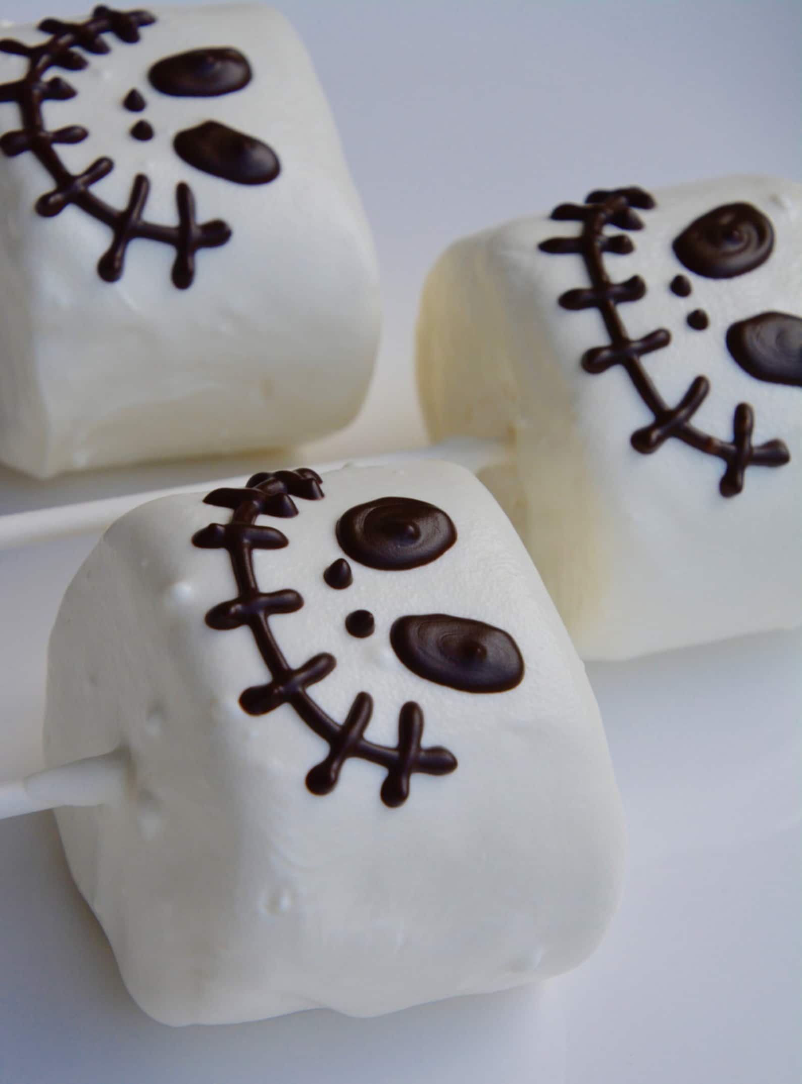 Set of 6 Chocolate Marshmallow, Halloween, Chocolate, Skeleton ...