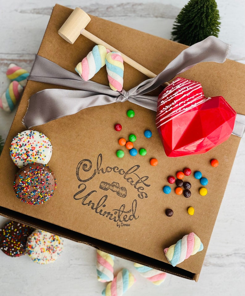 Breakable Chocolate Heart Halloween Valentines Candy Box - Etsy