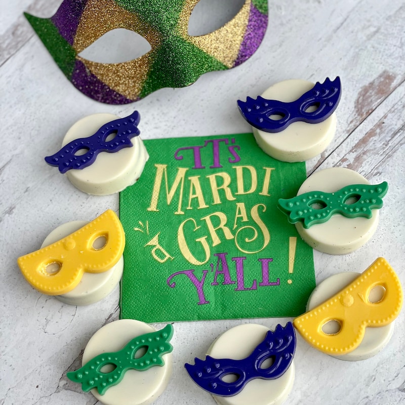 Mardi Gras Cookies - Etsy