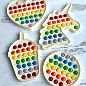 Chocolate Pop It, Pop Its, Fidget Toy, Pop It Favors, Pop It Birthday ...