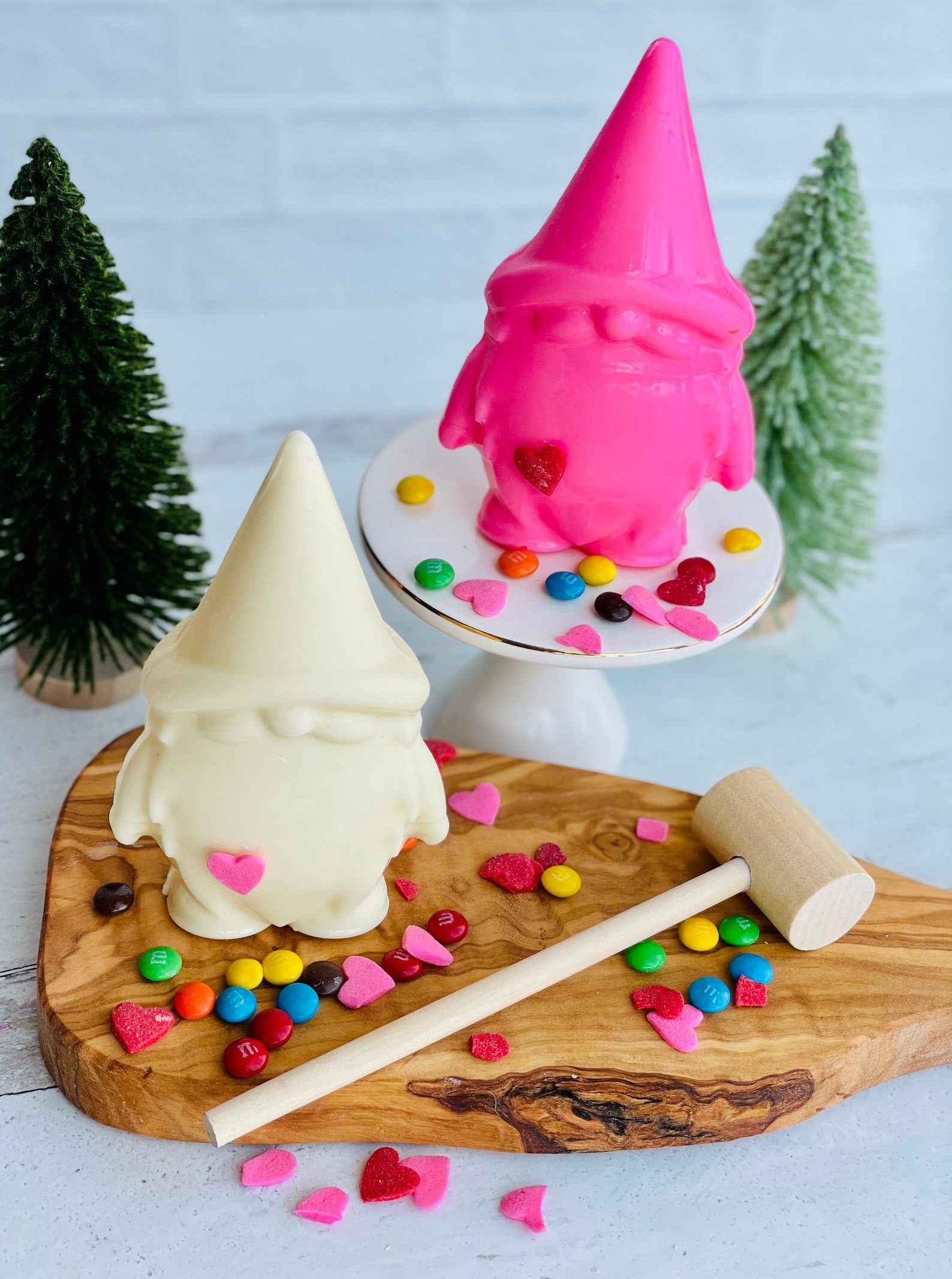 Breakable Chocolate Gnome Valentines Gnome Chocolate Gender | Etsy