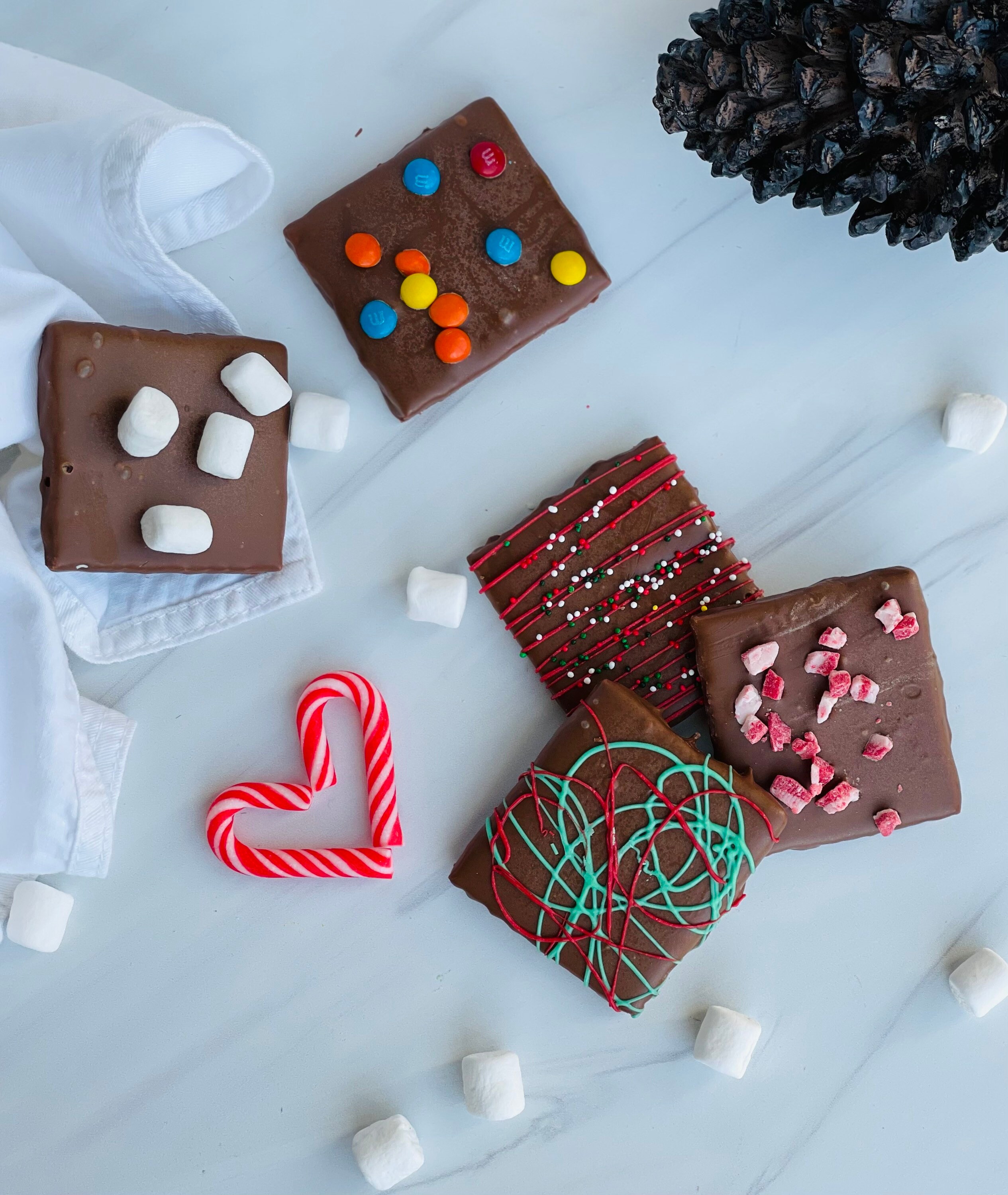 Box of 9 Chocolate Covered Graham Crackers Stocking Stuffer - Etsy