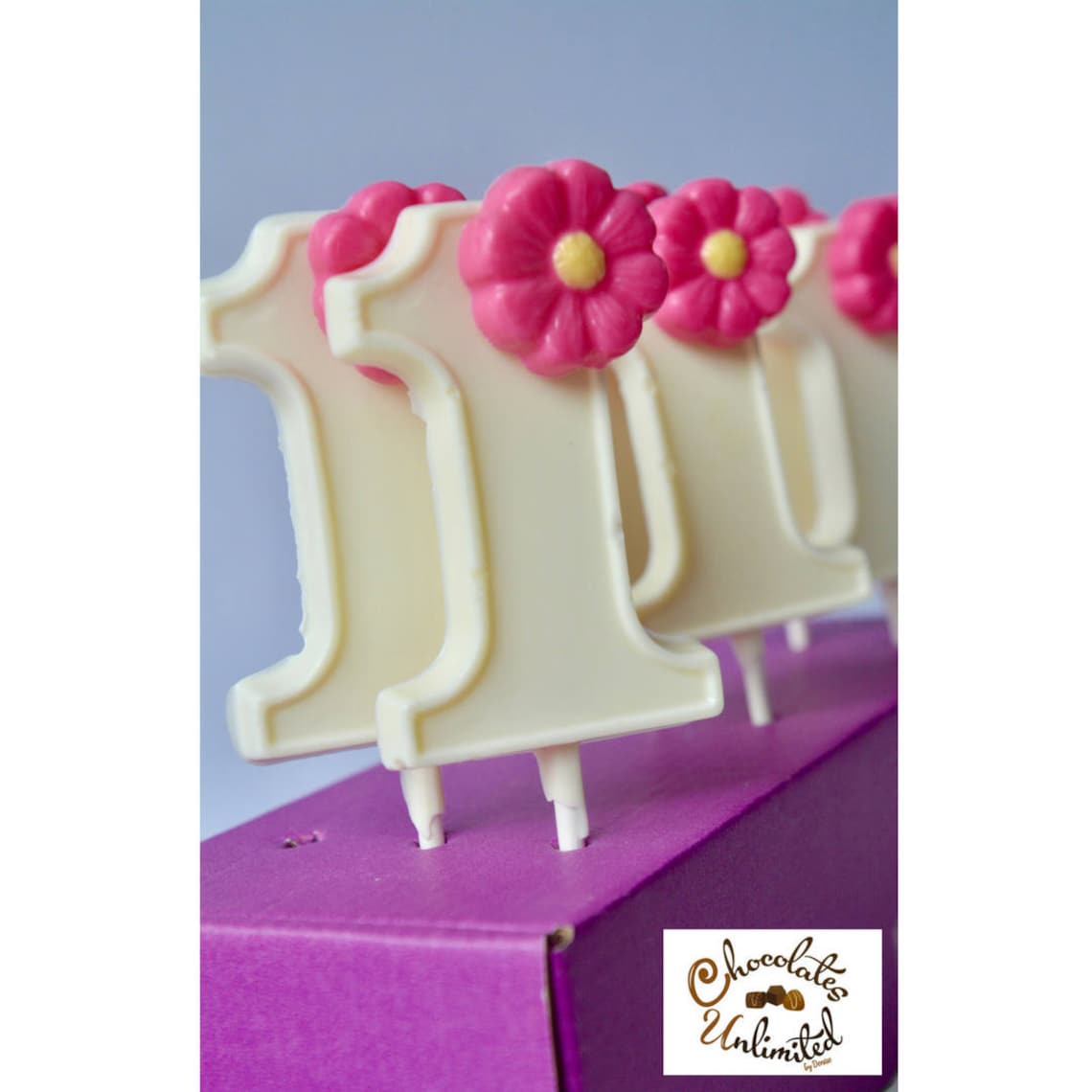 Chocolate Lollipop Number ONE (12), First Birthday Lollipops, Chocolate ...
