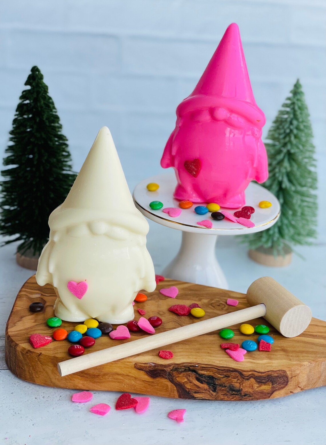 Breakable Chocolate Gnome Valentines Gnome Chocolate Gender - Etsy